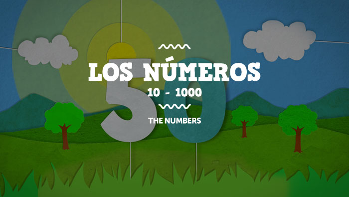 Numbers 10-1000 - Spanish Math and Numbers Video